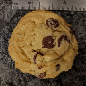 18 Chocolate Chip Cookies - Party Sized - Crispy on the Outside Chewy ...