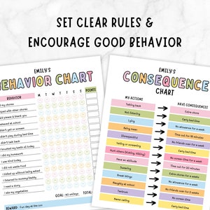 Editable Kids Chore Chart, Canva Template, Allowance, Screen Time ...