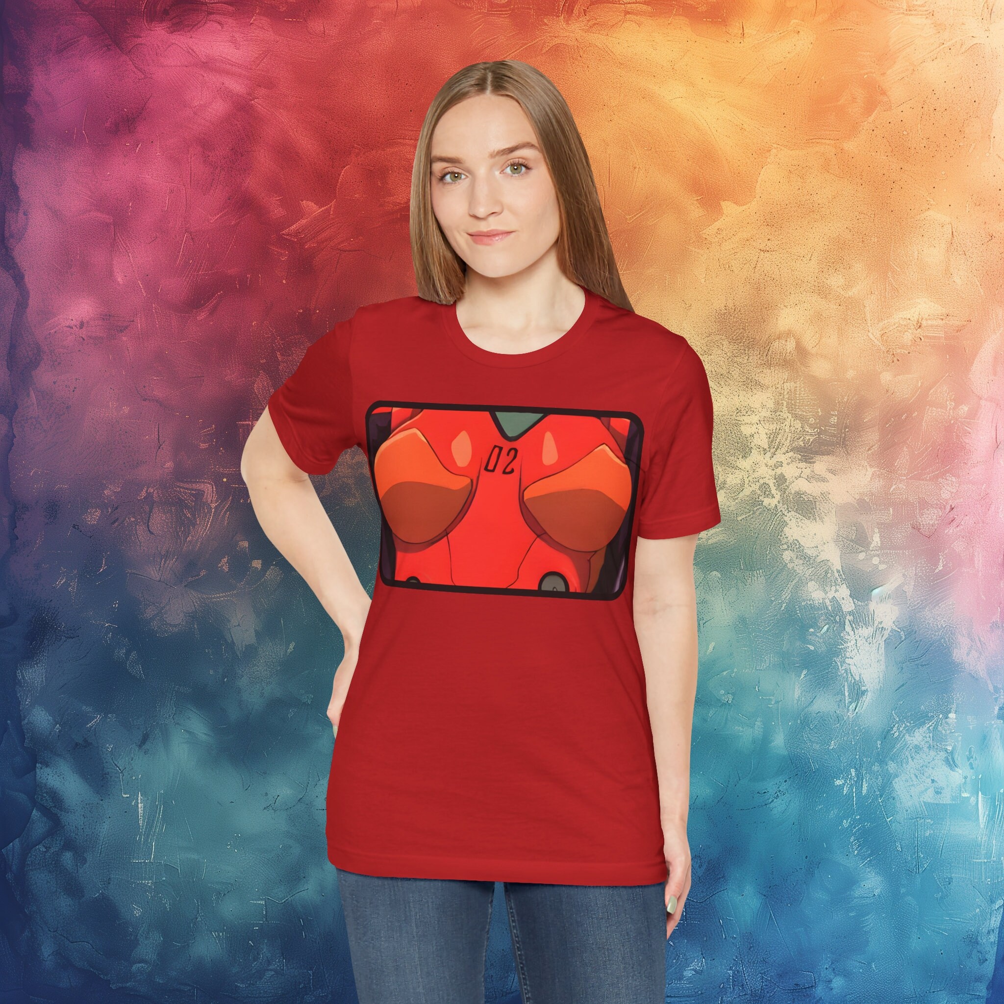 Evangelion Asuka Chest Breast Titties Boobs Japanese Style Anime Design ...