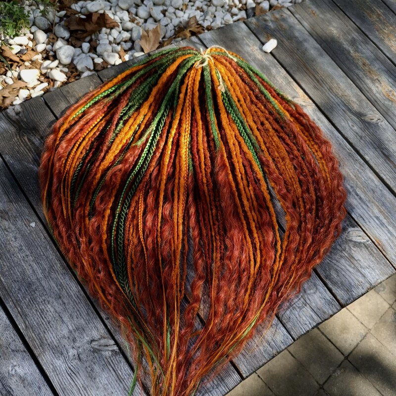 Red Dreadlocks - Etsy