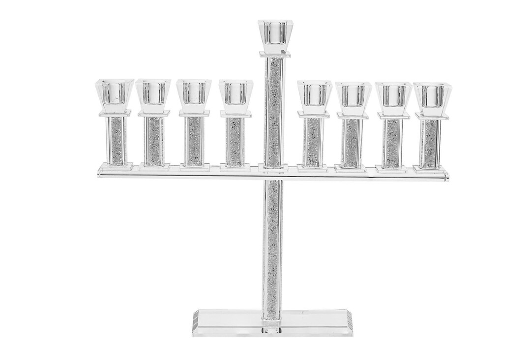 Crystal & Stone Menorah - Etsy
