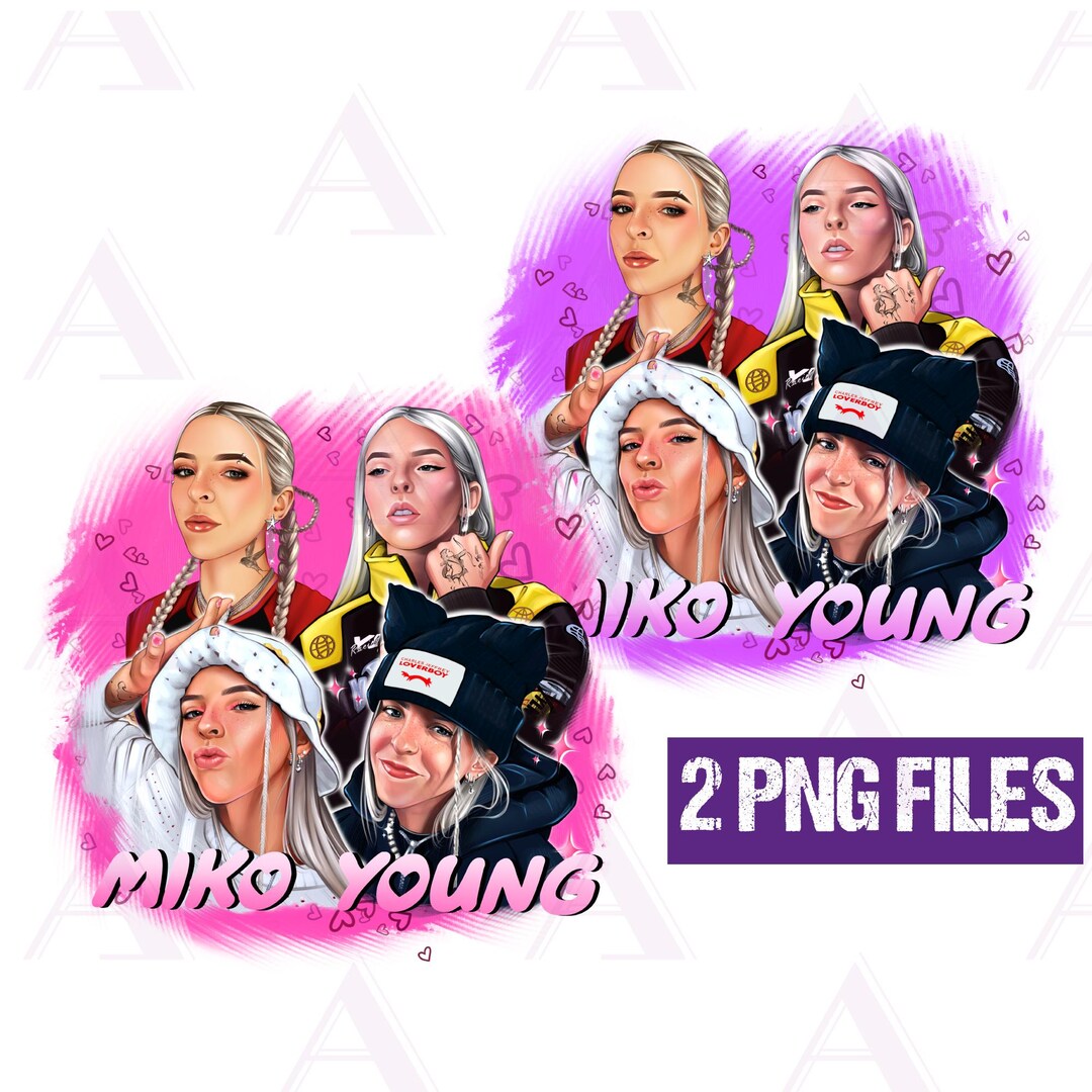 Young Miko PNG Clipart, Miko Crush Artwork, XOXO Tour 2024 Merch, Young ...
