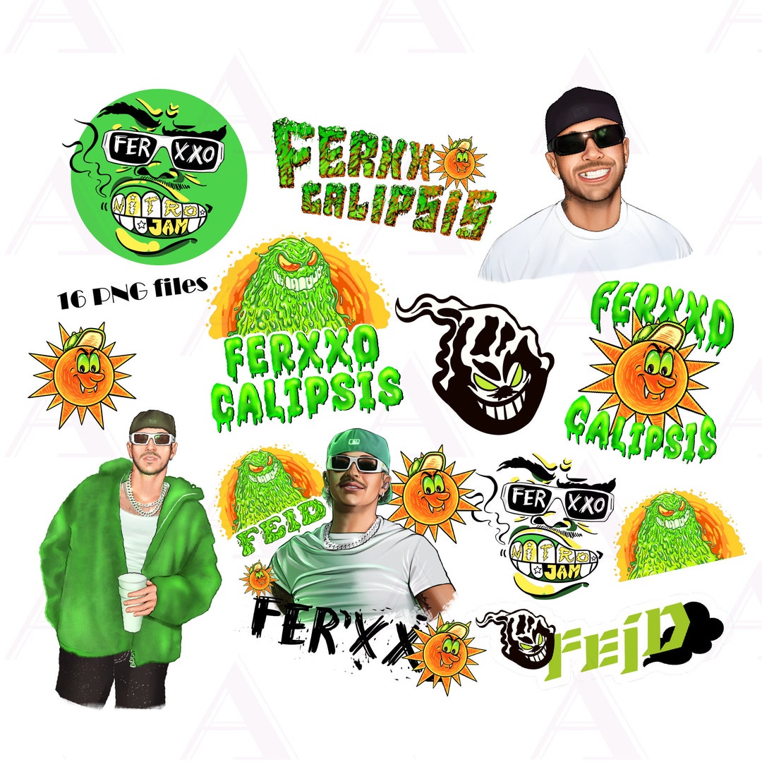 Ferxxocalipsis Bundle PNG, Feid El Ferxxo PNG Clipart, Tour 2024 Crush ...