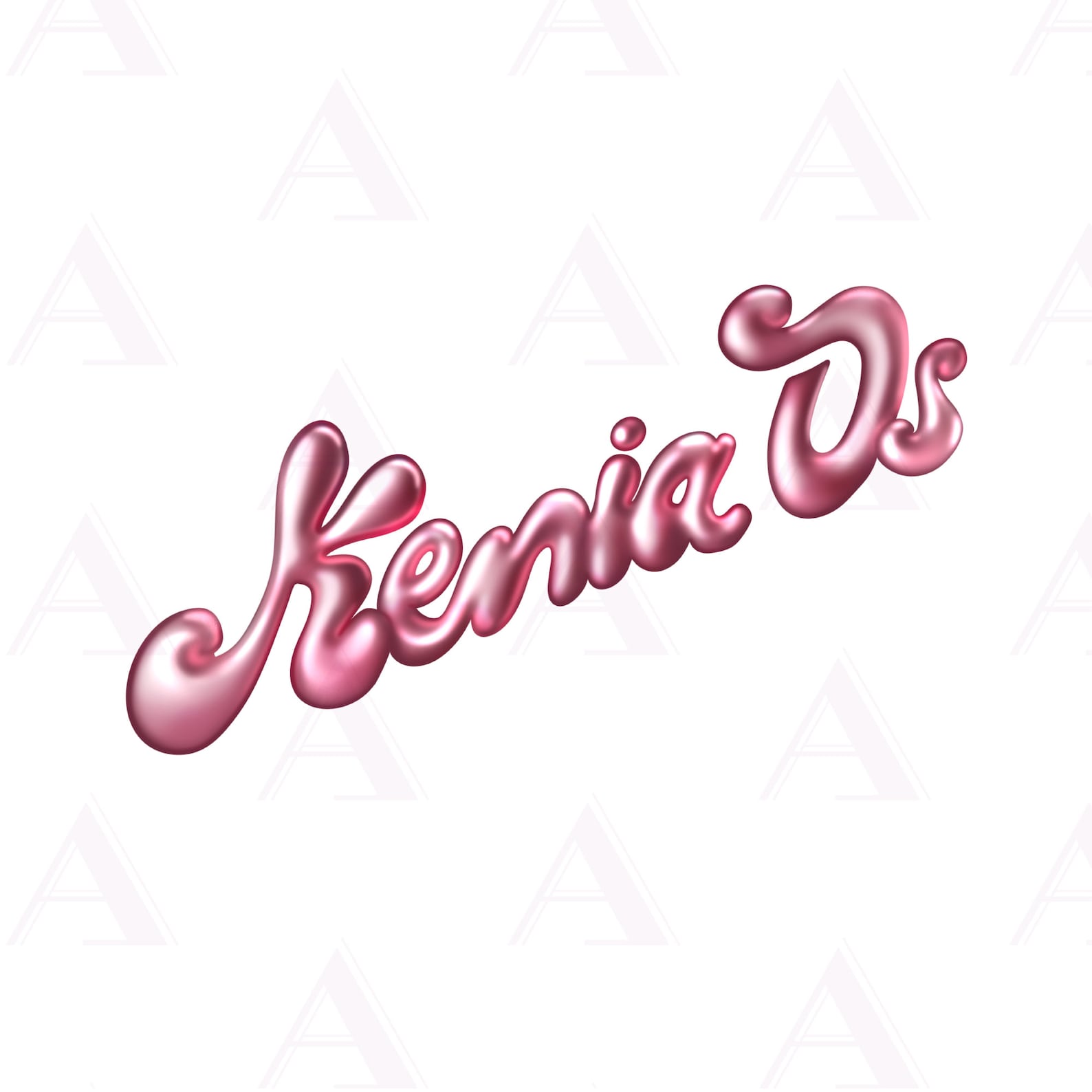 Kenia OS PNG Clipart, Kenini Crush Artwork, Pink Aura Tour 2024 Merch ...