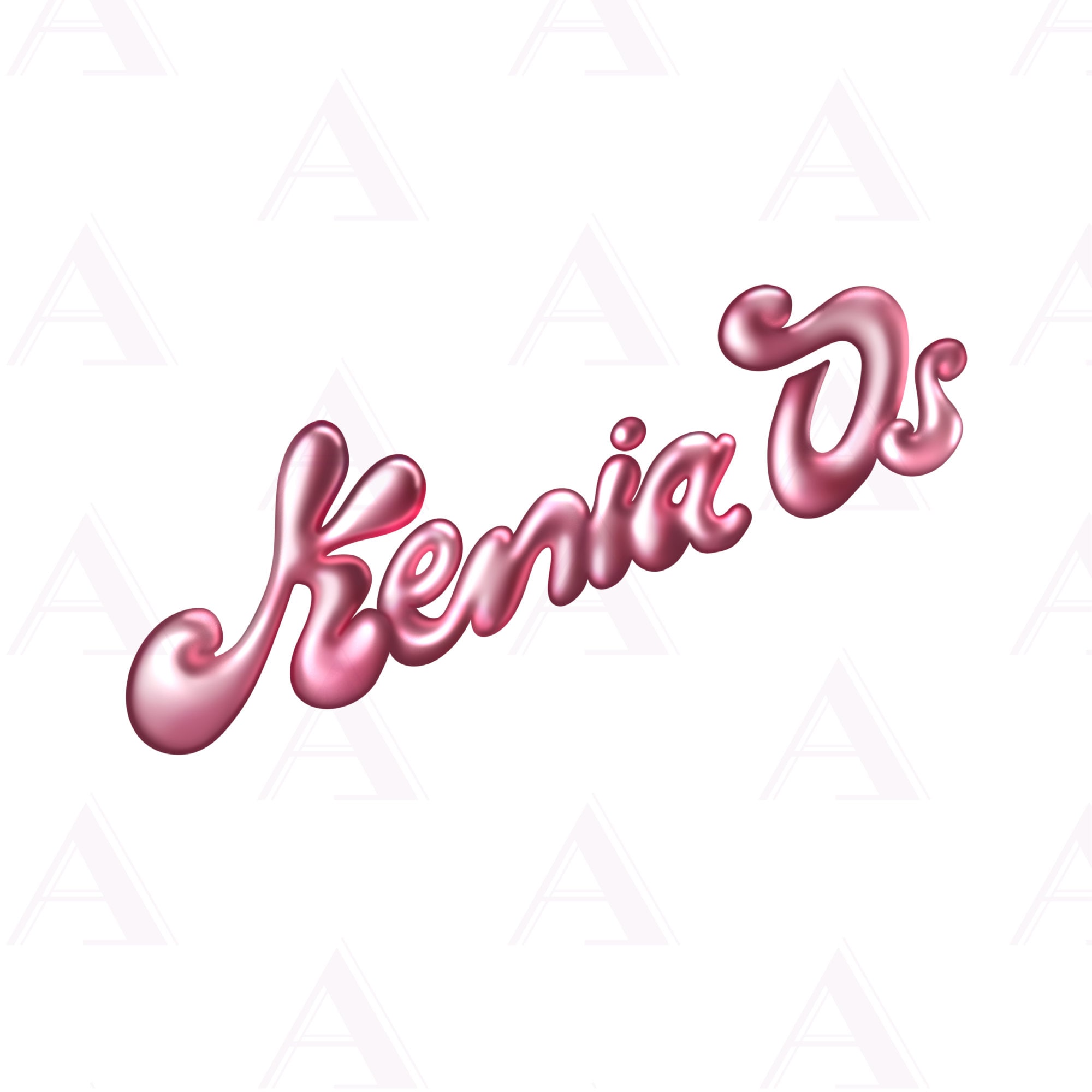 Kenia OS PNG Clipart, Kenini Crush Artwork, Pink Aura Tour 2024 Merch ...