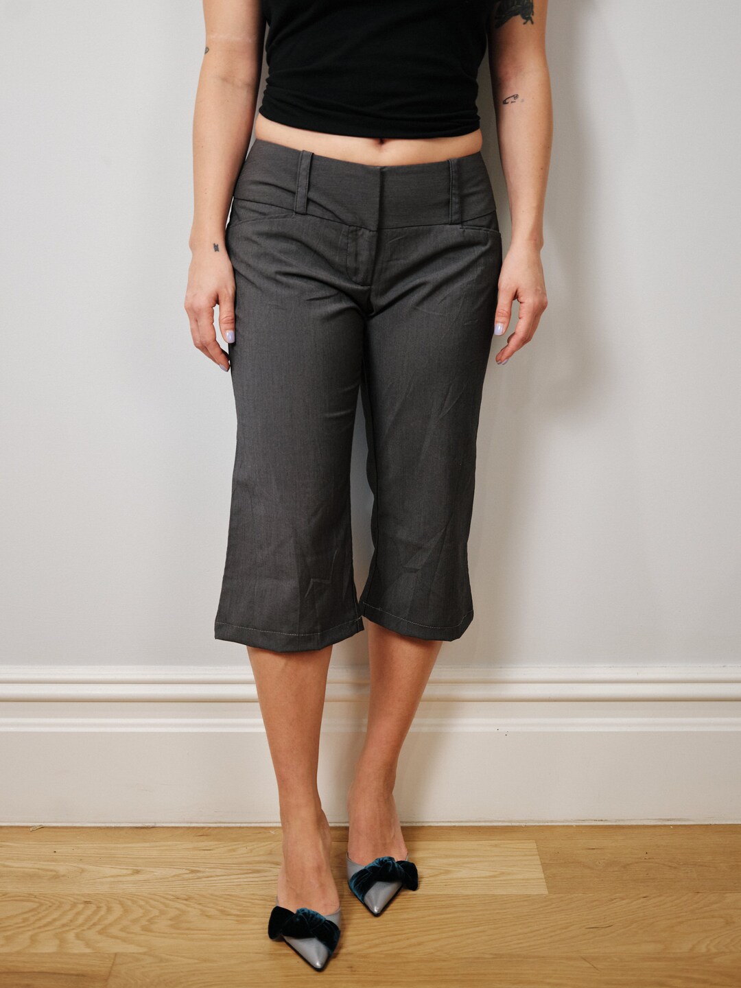 Maurices Gray Capris - Etsy Canada