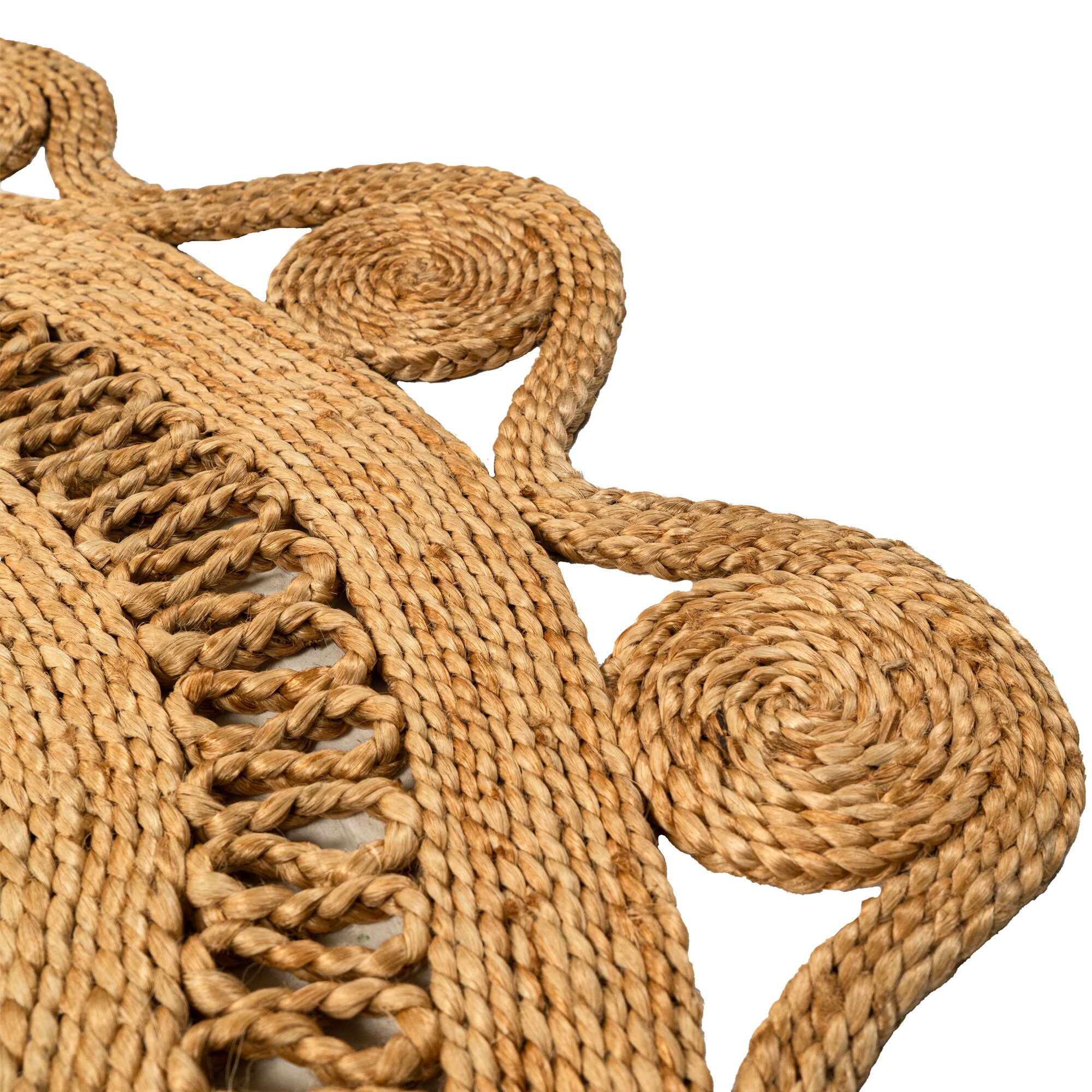 Plain Handwoven Stellar Braided Jute Lace Mat - Etsy