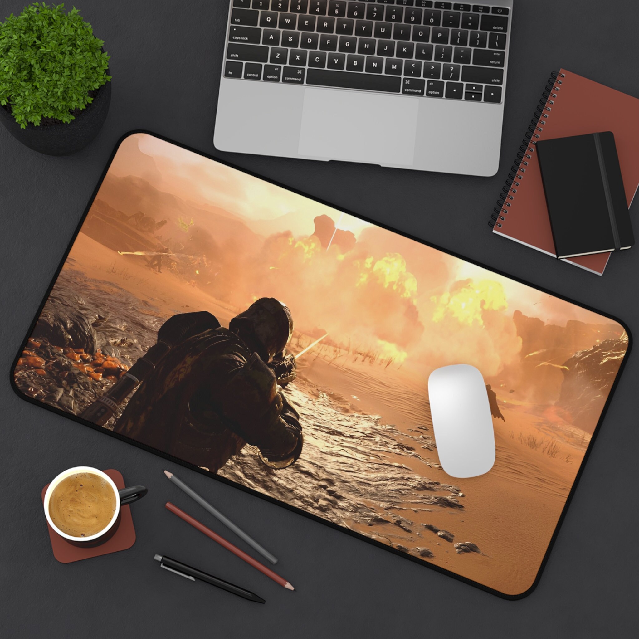 Helldivers 2 Gaming Desk Pad, Helldiver Shooting, Desk Game Mouse Pad ...