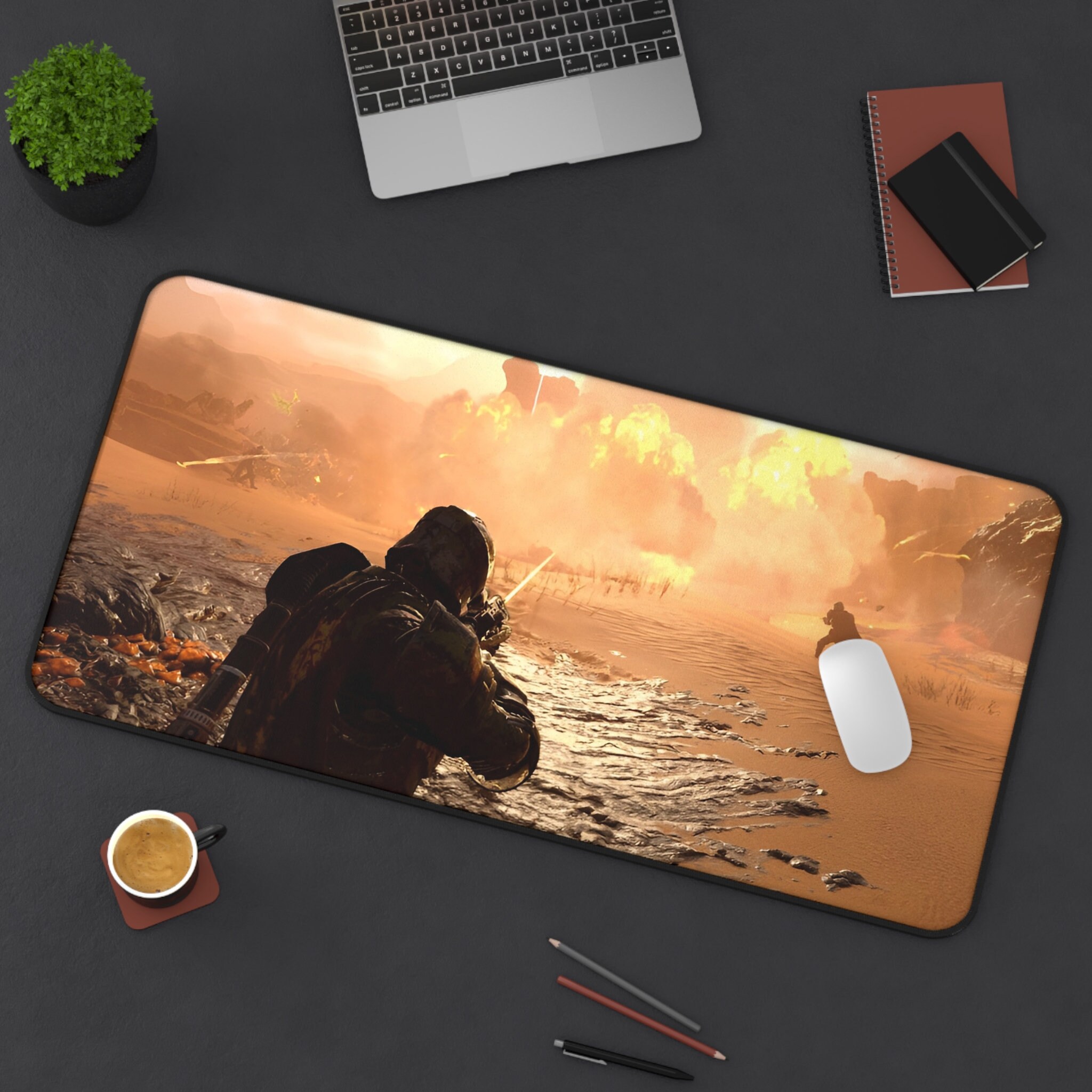 Helldivers 2 Gaming Desk Pad, Helldiver Shooting, Desk Game Mouse Pad ...