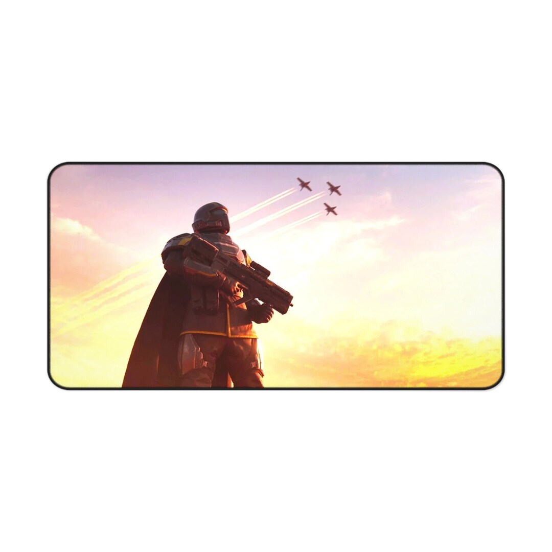 Helldivers 2 Gaming Desk Pad, Bravery Helldiver, Desk Game Mouse Pad ...