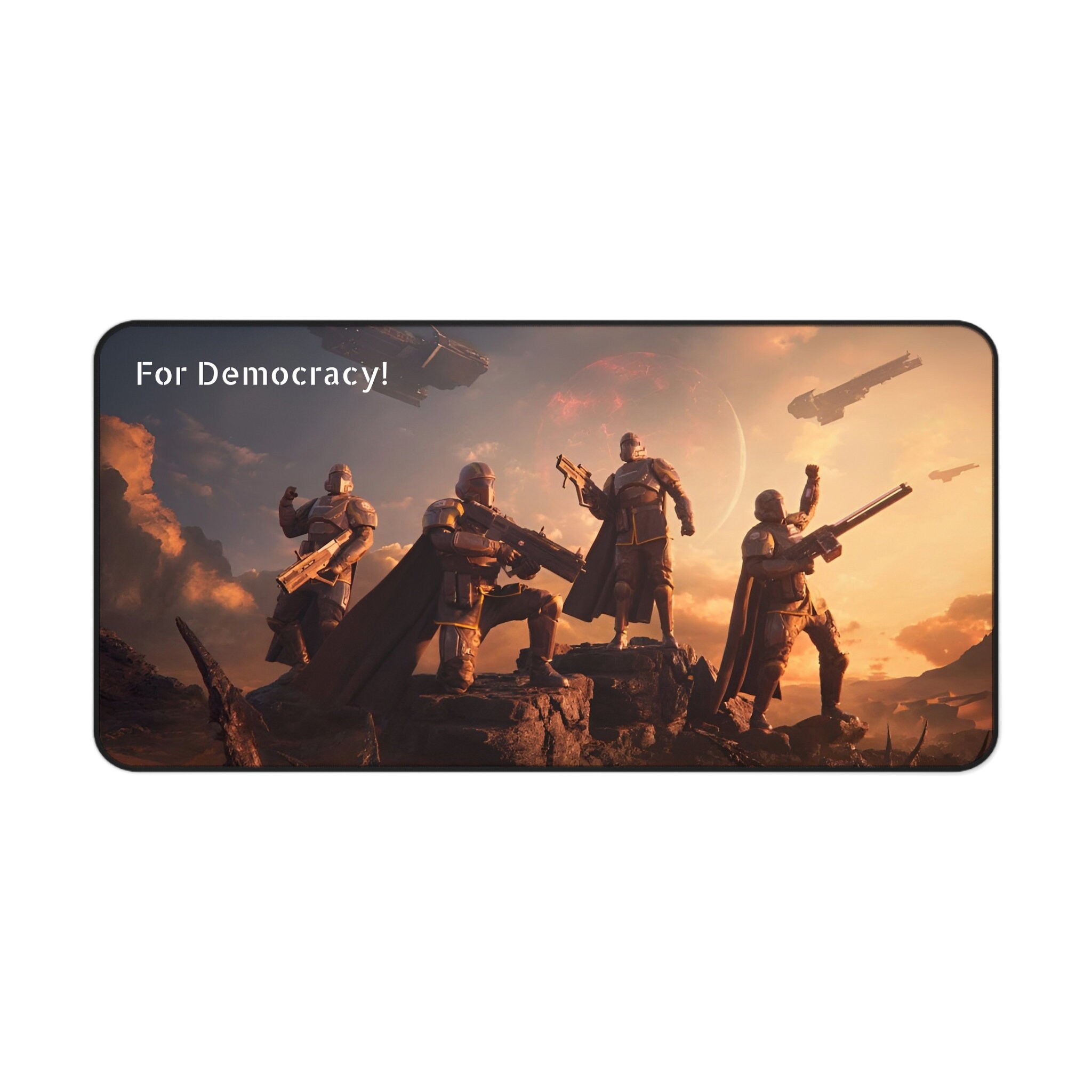 Helldivers 2 Gaming Desk Pad, for Democracy, Desk Mat Game Mouse Pad ...