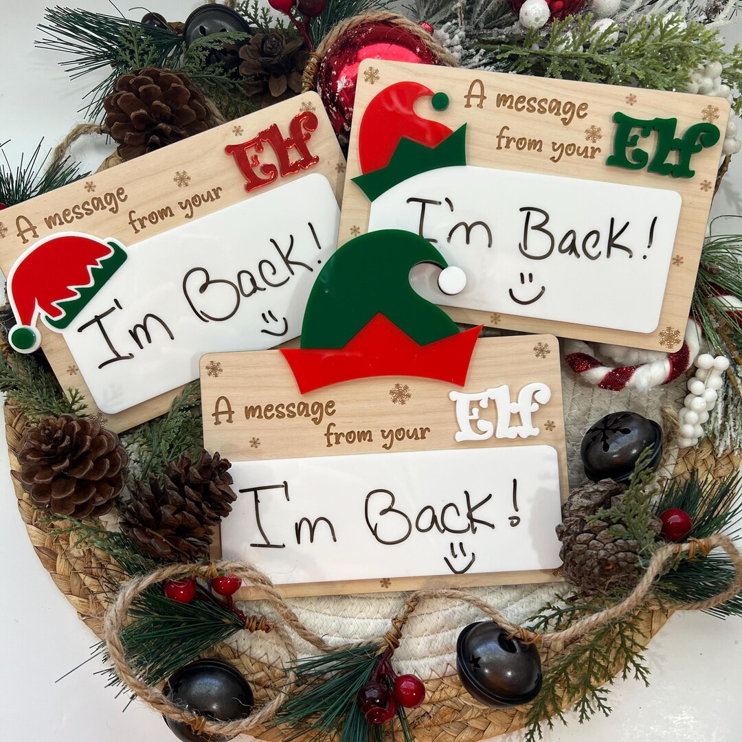 Elf Message Board, Message From Your Elf Sign, Elf Message Board ...