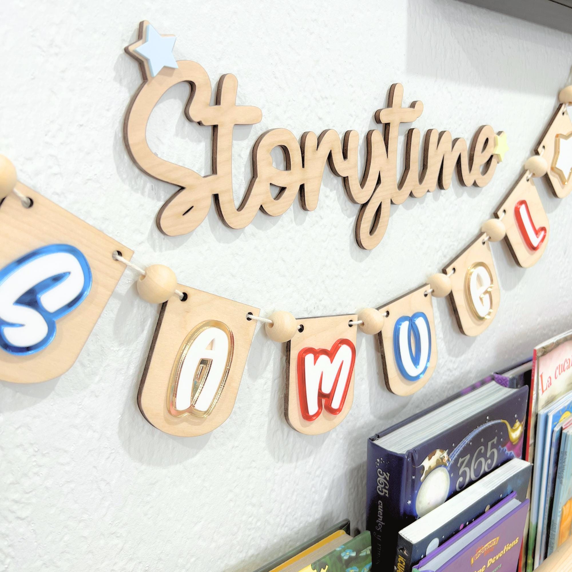 Storytime Wall Sign for Kids, Playroom Sign, Kids Wooden Room Sign, Boy ...