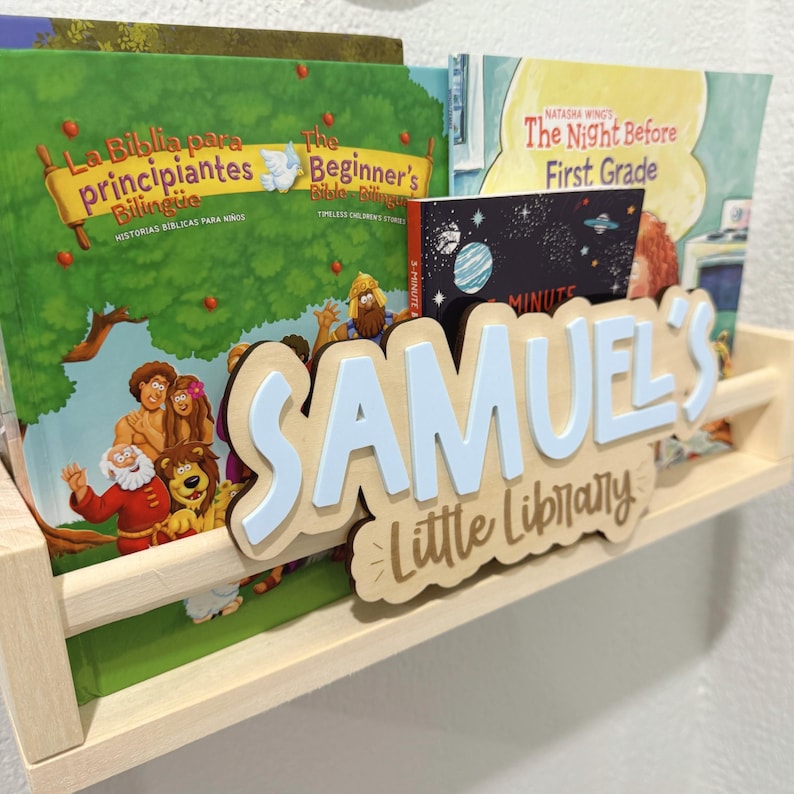 Personalized Kids Library Sign, Custom Children's Library Sign ...
