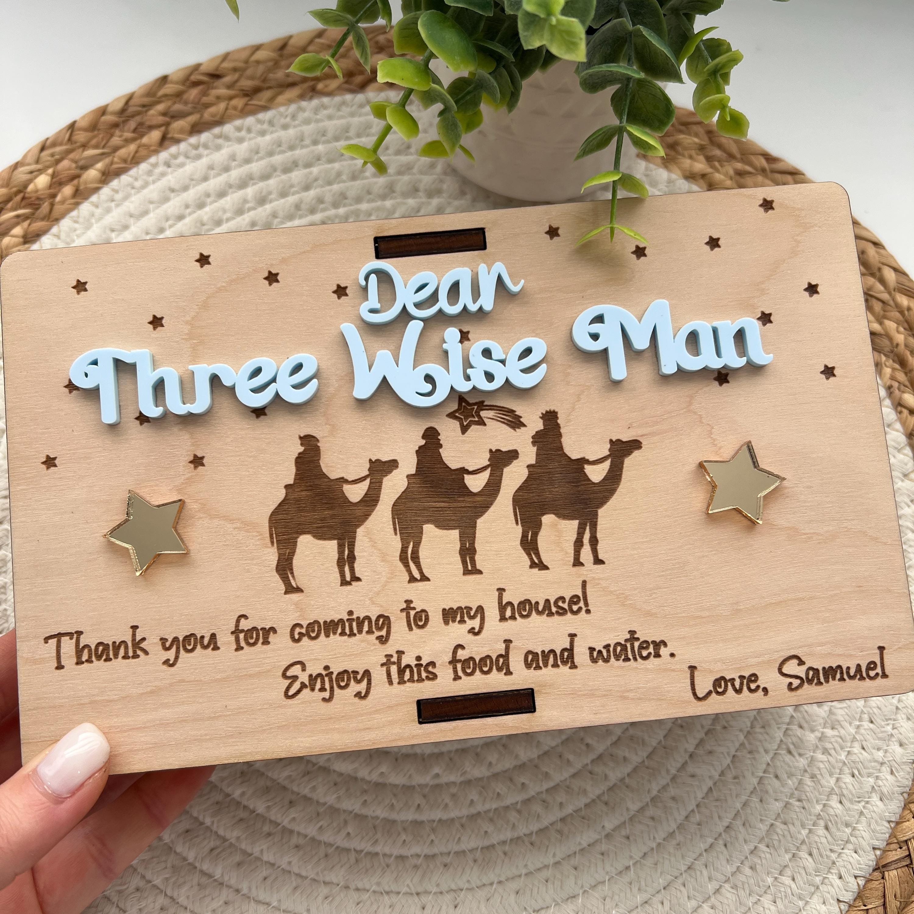 Custom Three Wise Man Tray, Three Wise Man Box, Three Wise Man Day ...