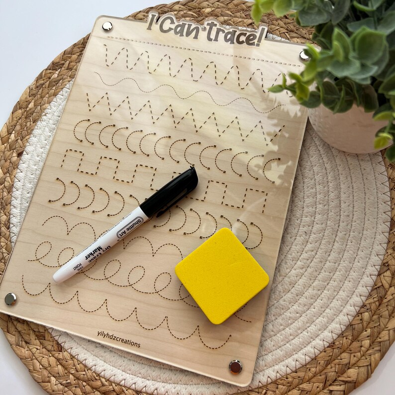 Dry Erase Learning Board, Dry Ease Board, Montessori Dry Erase Board ...