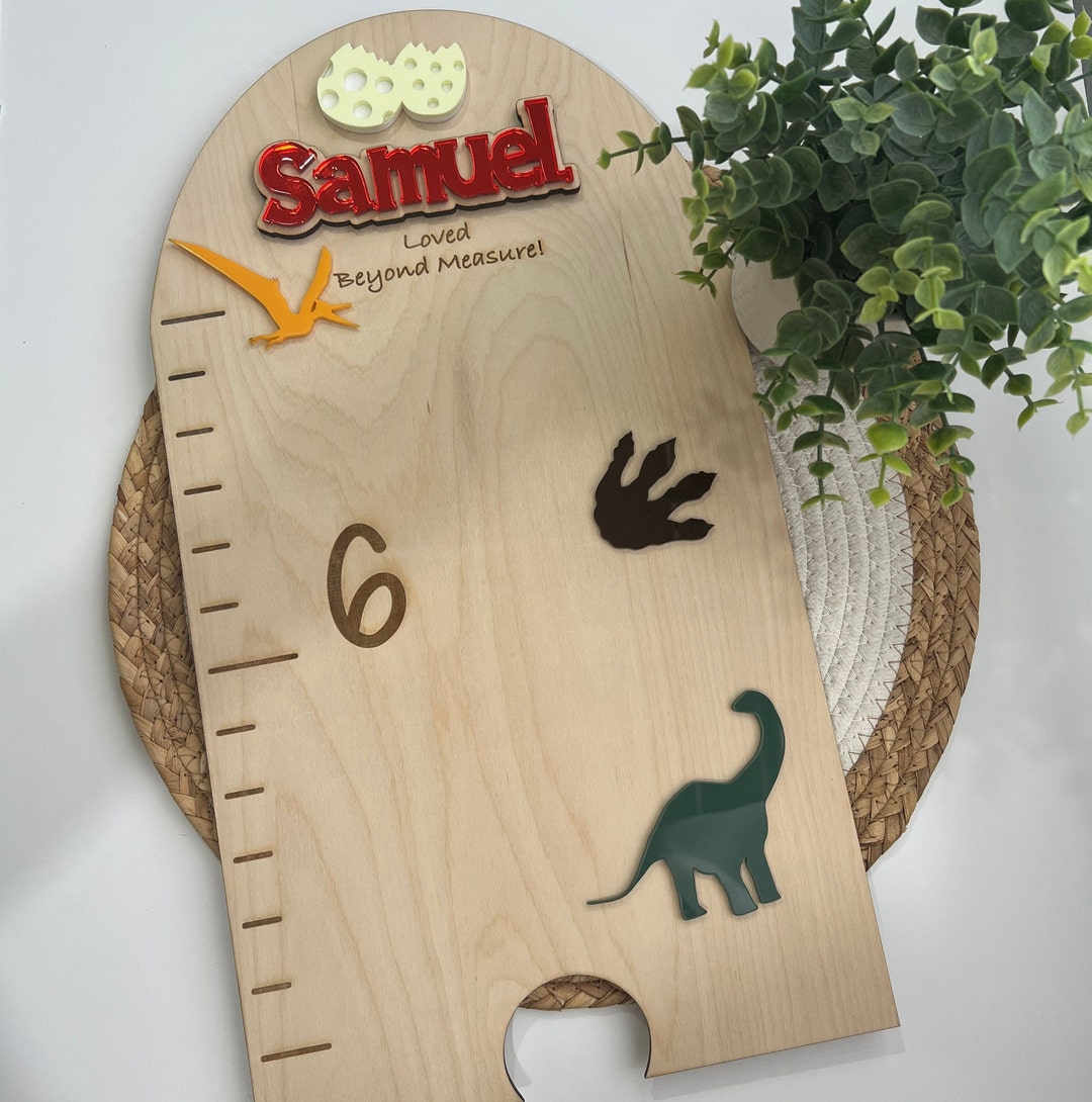 Personalized Wooden Growth Chart for Kids, Personalized Baby Gift, Wood ...