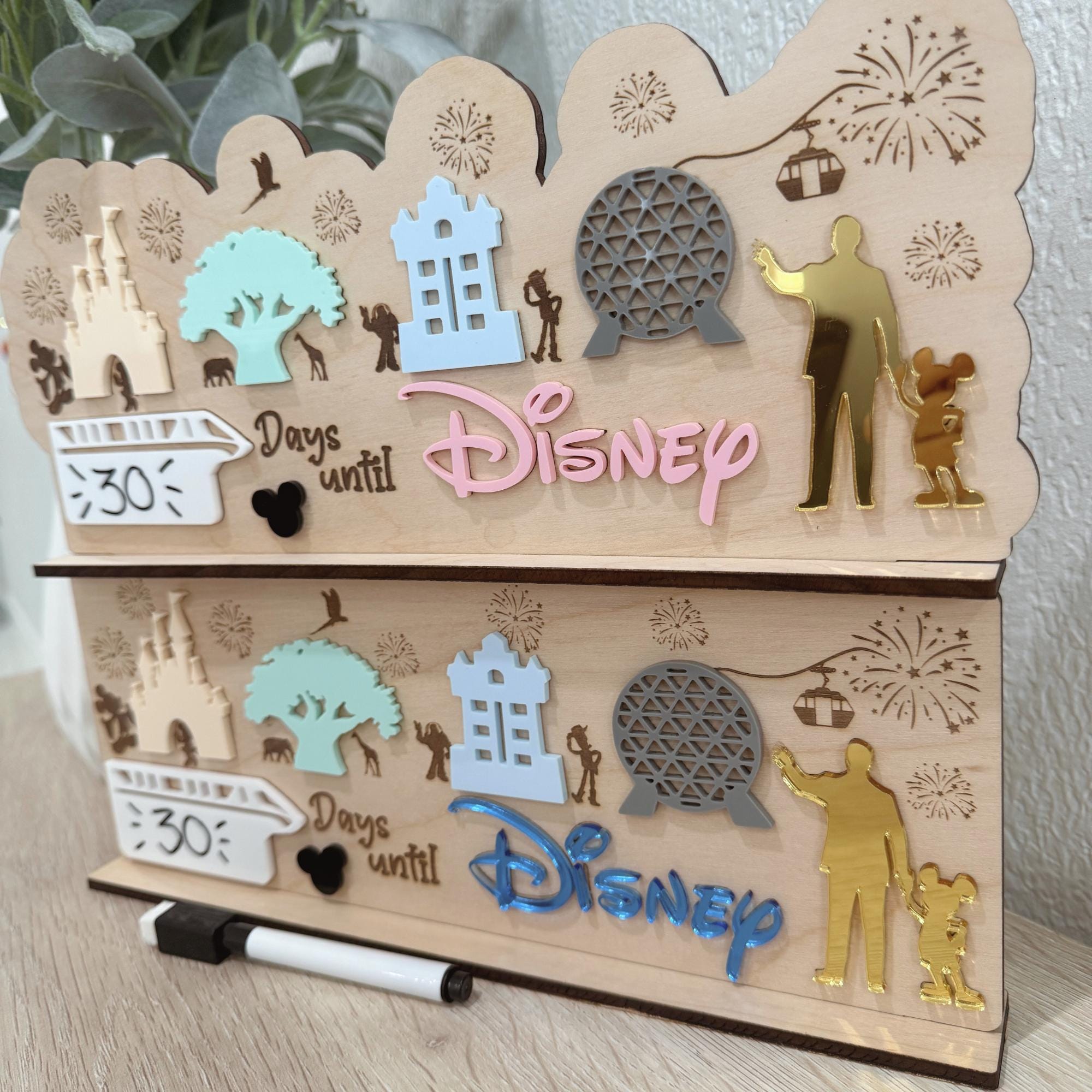 Family Theme Park Countdown, Theme Park Countdown Board, Vacation Theme ...