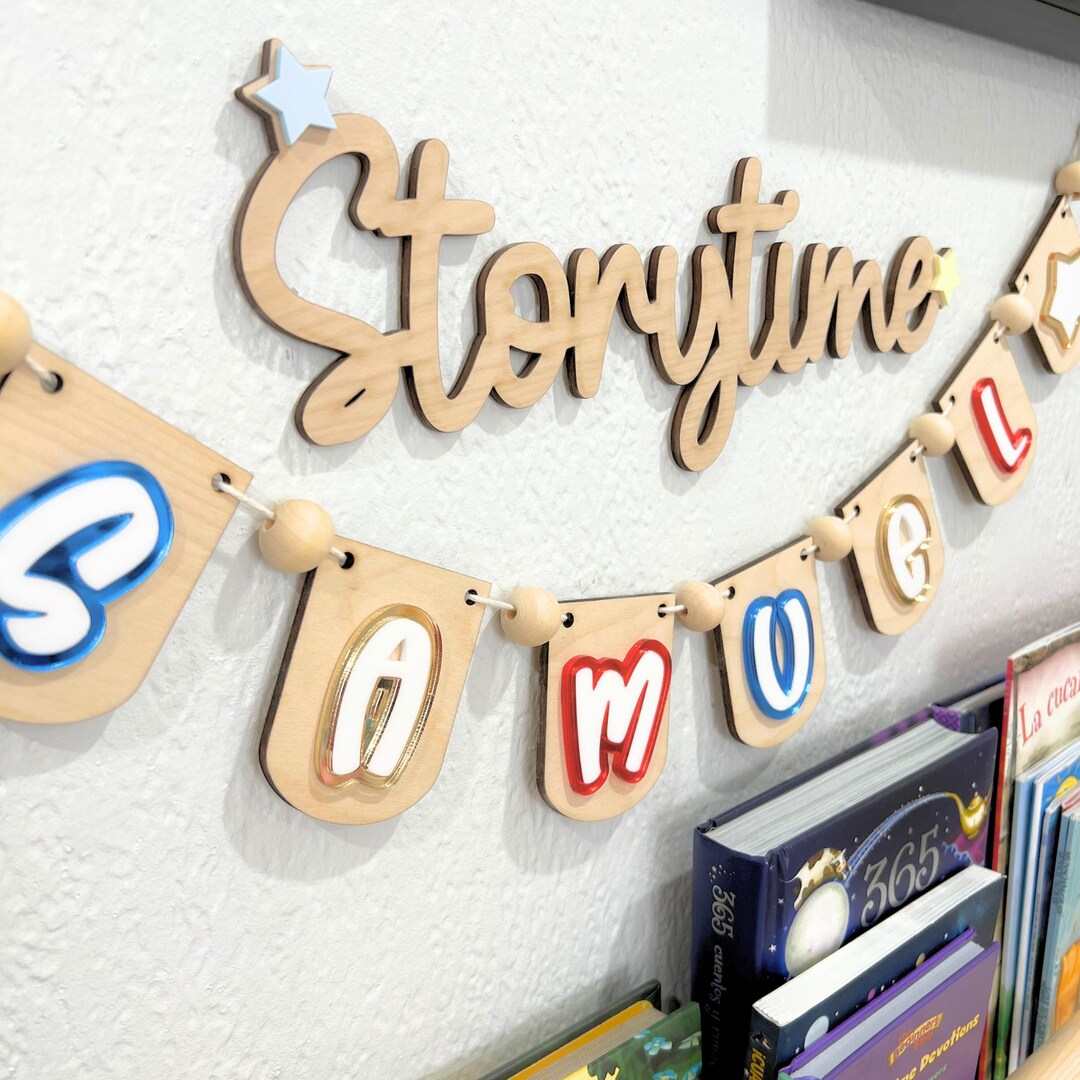Storytime Wood Sign for Kids, Kids Playroom Decor, Girl Room Decor, Boy ...