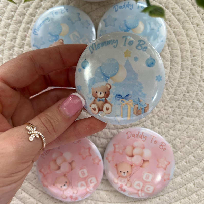 Baby Shower Pin Button Custom , Mommy to Be Baby Shower Pin Button ...