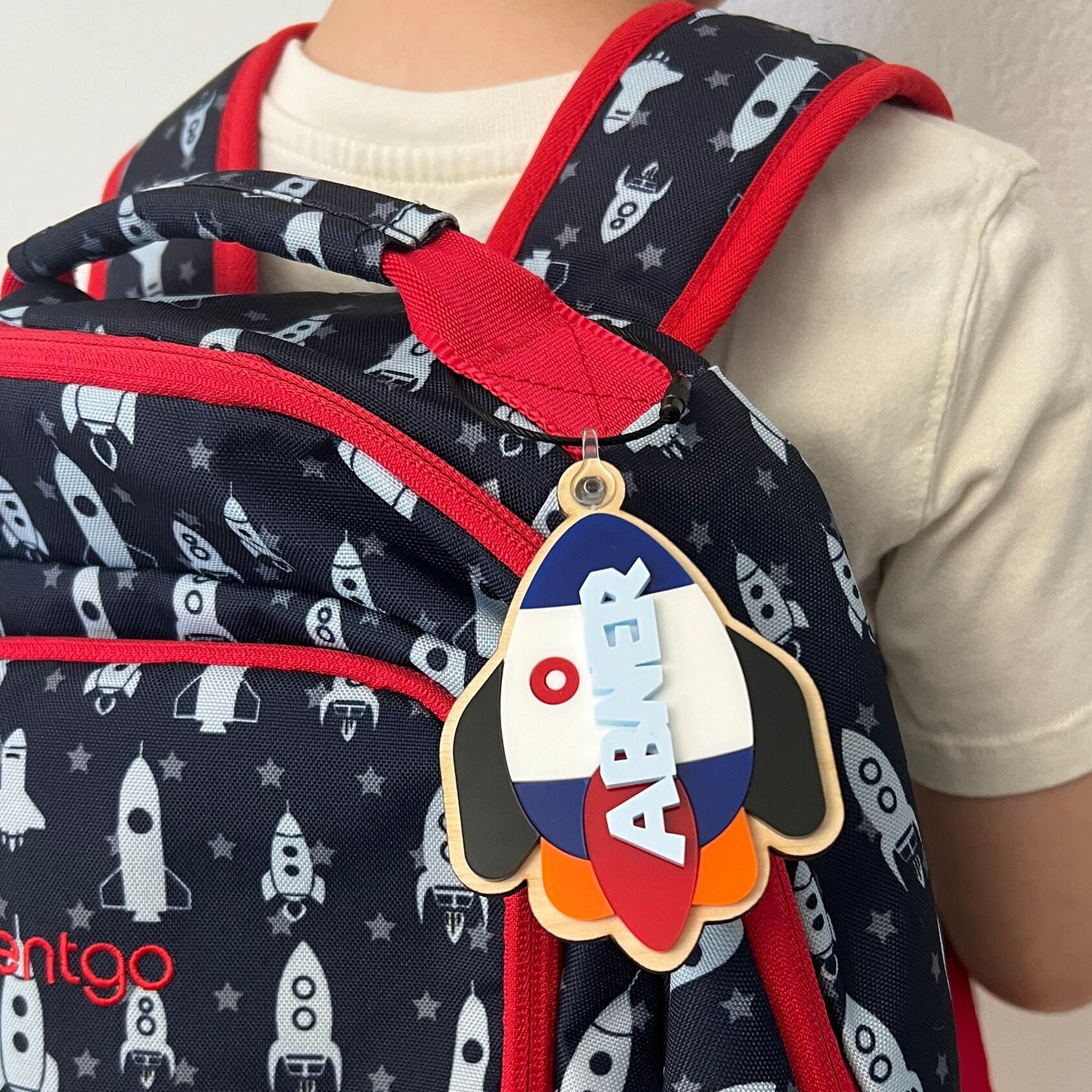 Personalized Backpack Keychain, Kids Keychains, Acrylic Bag Tag, Kids ...