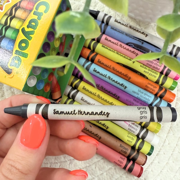 Personalized Crayons - Etsy
