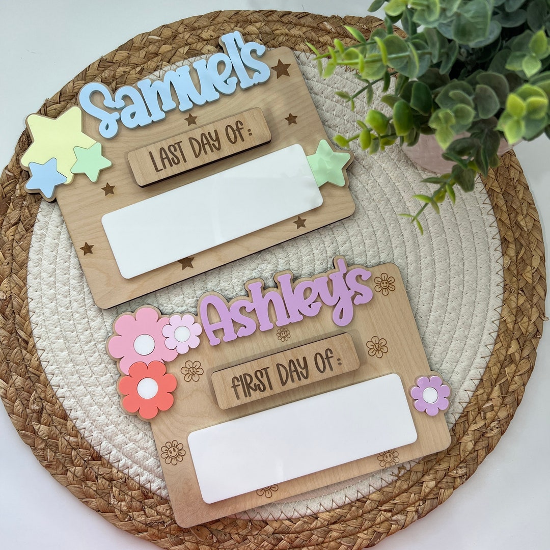 Personalized First Day of School Sign, Back to School Sign, Back to ...