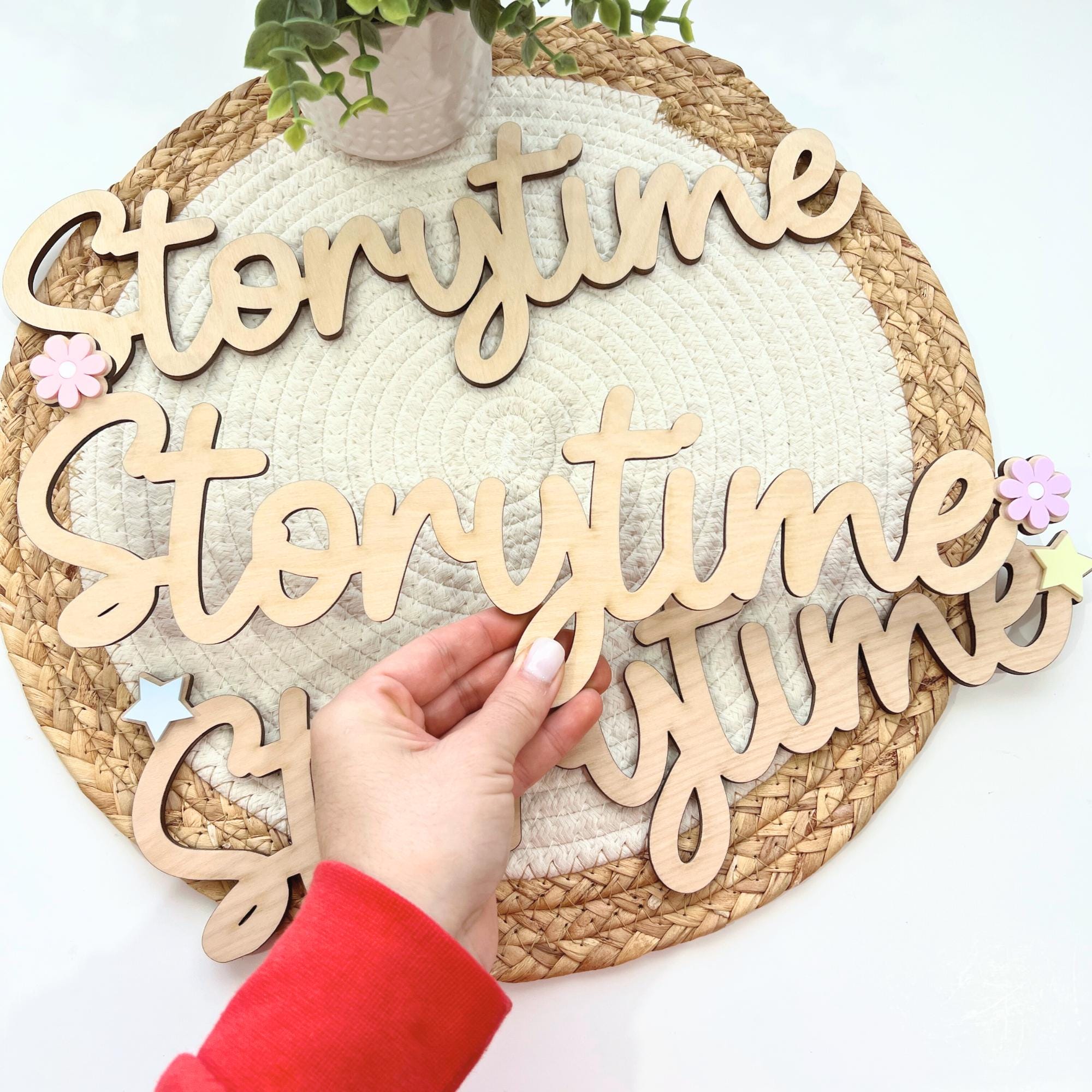 Storytime Wall Sign for Kids, Playroom Sign, Kids Wooden Room Sign, Boy ...