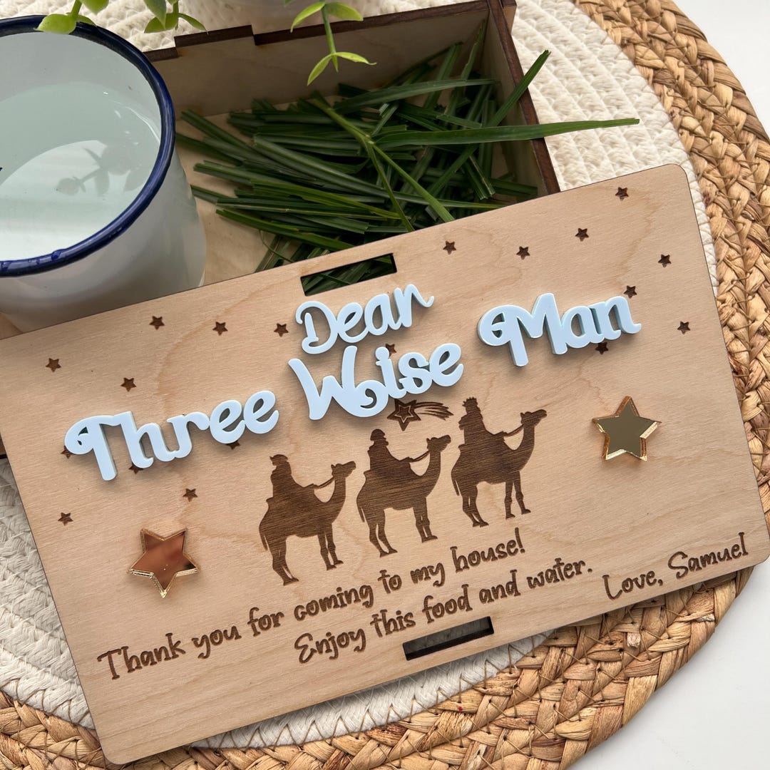 Personalized Three Wise Man Tray, Three Wise Man Box, Three Wise Man ...