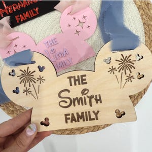 Theme Park Mouse Ears Stroller Tag, Mouse Ears Stroller Tag, Mouse ...