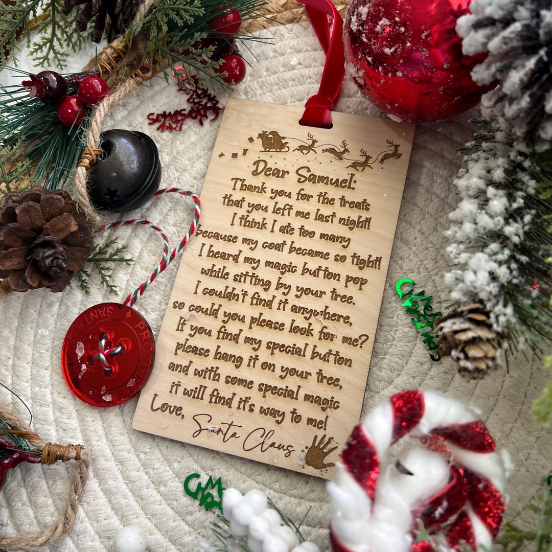 Santa's Magic Button, Santa's Lost Button, Santa's Lost Button Letter ...