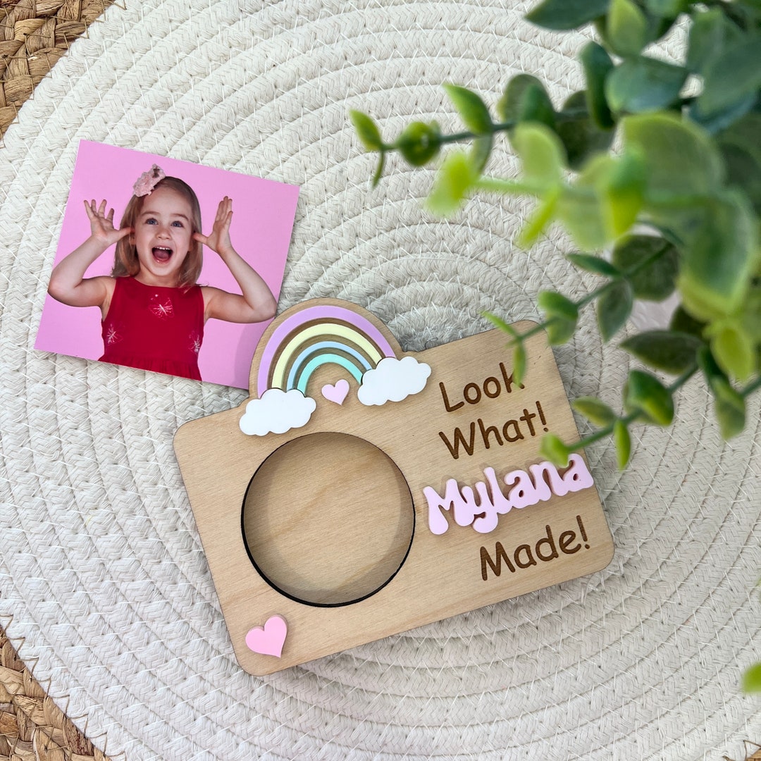 Fridge Magnet Photo Frame, Rainbow Frame, Fridge Photo Magnet, Gift for ...