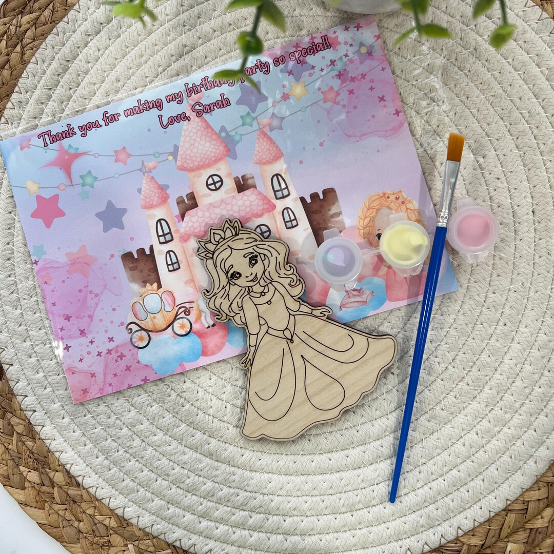 Princess Magnets Party Favor for Kids Diy, Princess Birthday Party ...