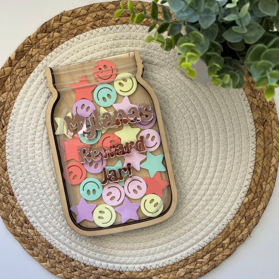 Personalized Reward Jar for Kids, Star Jar, Classroom Reward Jar, Good ...