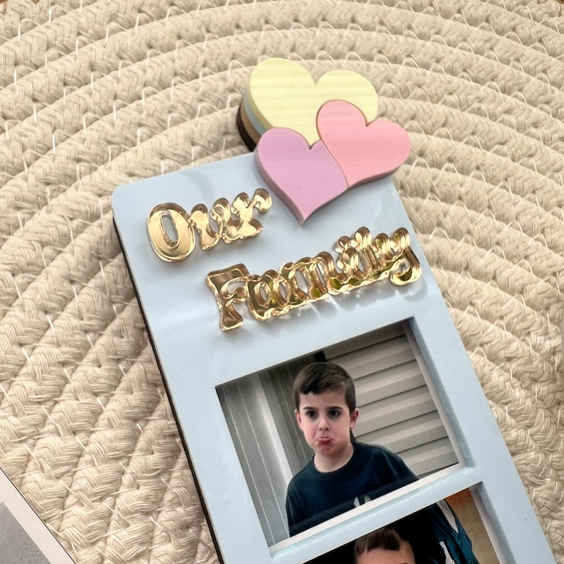 Personalized Strip Photo Frame, Strip Photo Frame for Family, Photo ...