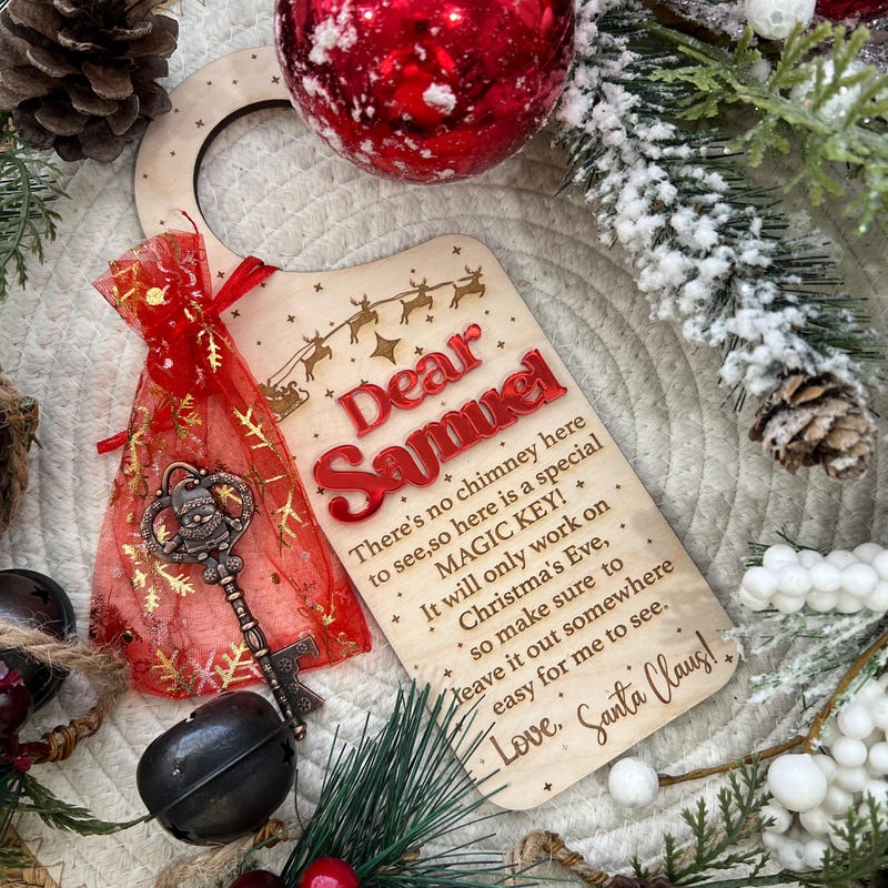 Santa Key - Etsy