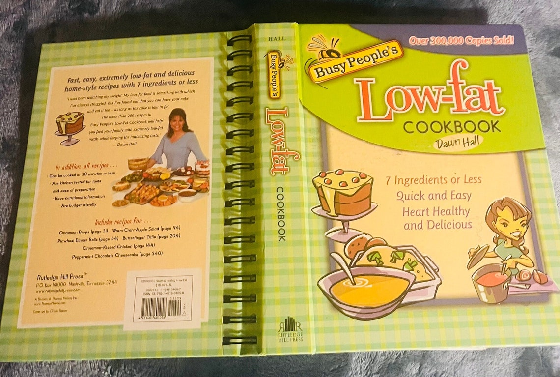 Busy People’s Low-fat Cookbook Vintage Hardcover - Etsy