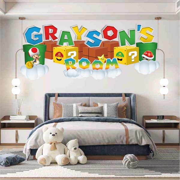 Mario Wall Decal - Etsy