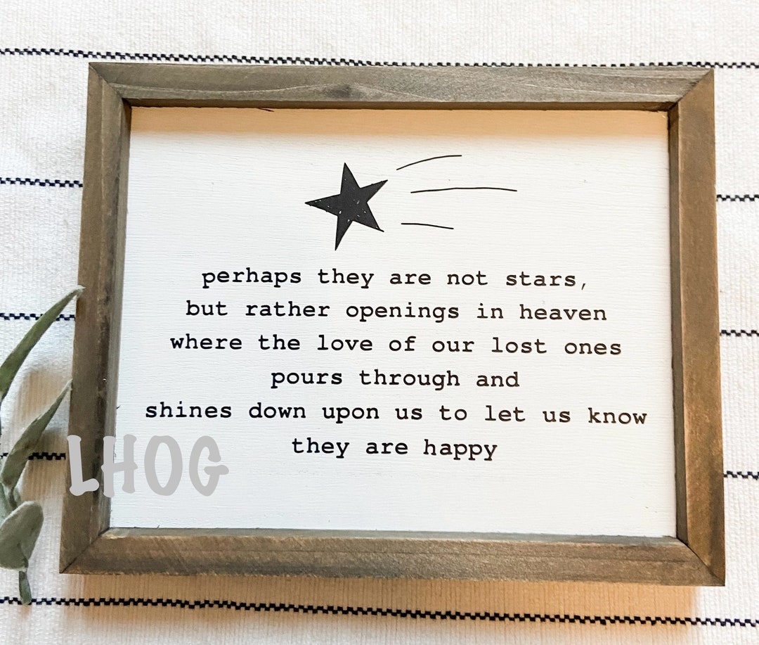 Memorial, Memory Wood Sign 8x10 Framed Sitting or Wall Hanging Boho ...