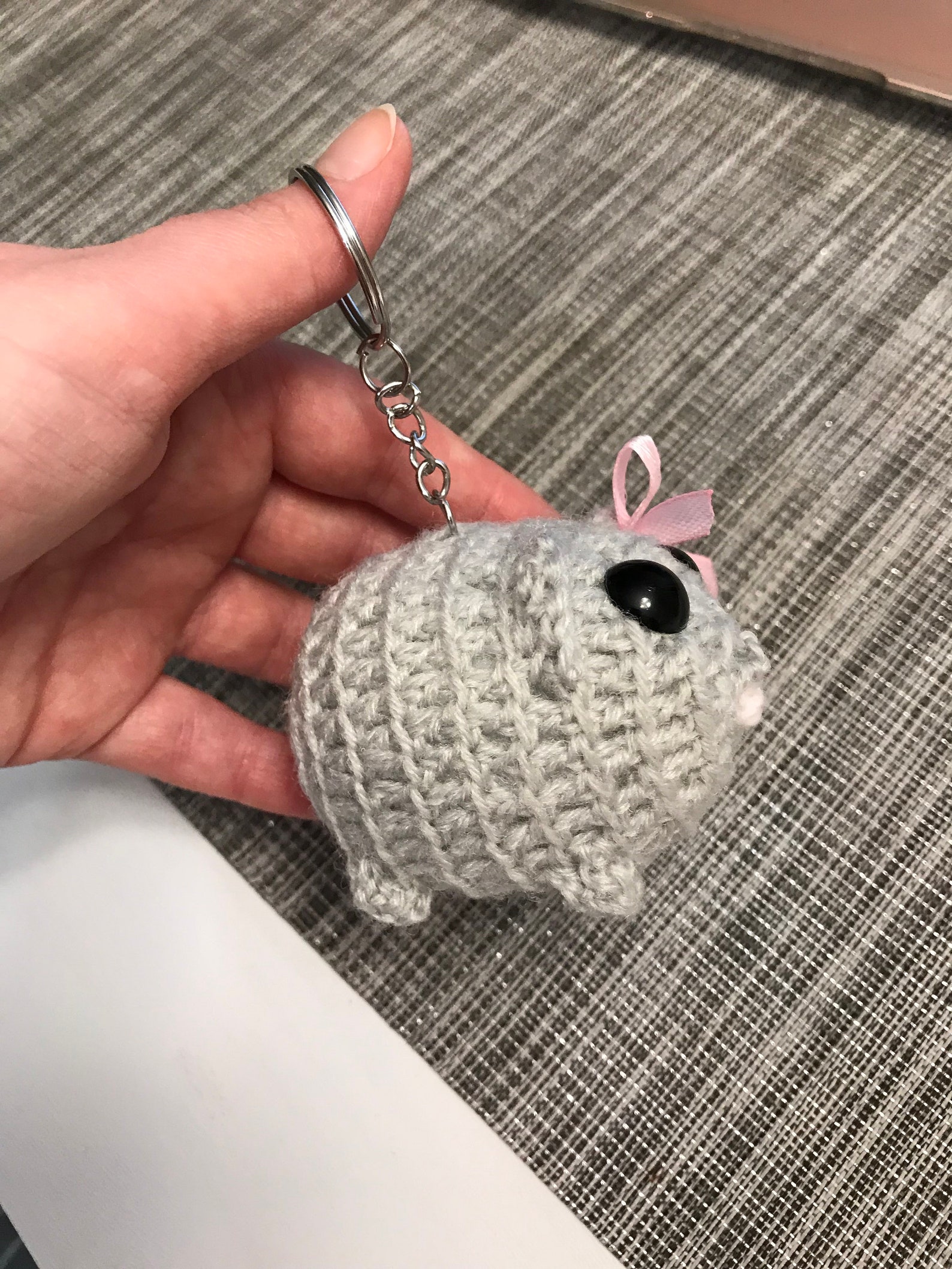 Sad Hamster Meme Crochet Viral Tiktok Hamster Keychain Amigurumi - Etsy