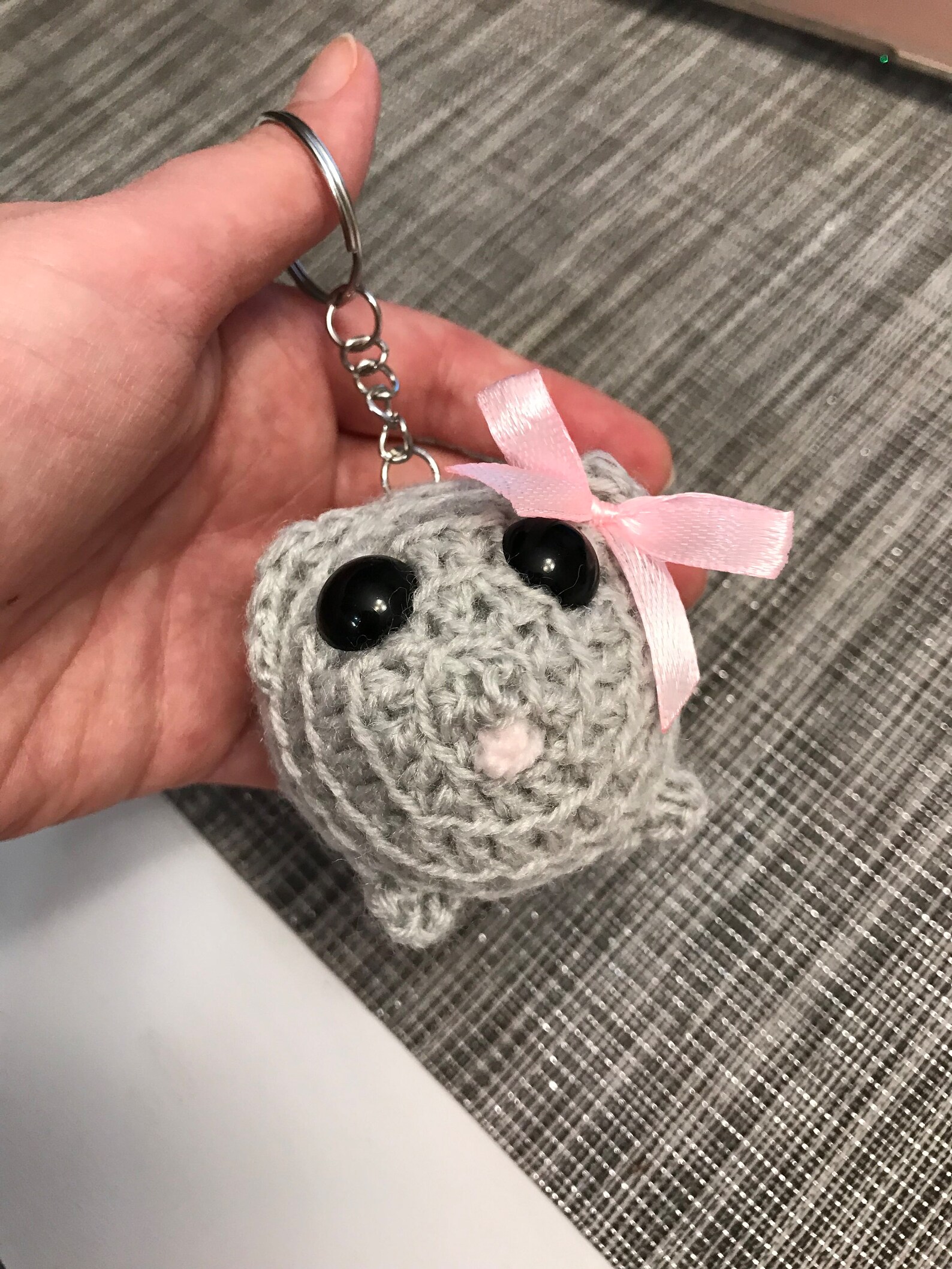 Sad Hamster Meme Crochet Viral Tiktok Hamster Keychain Amigurumi - Etsy