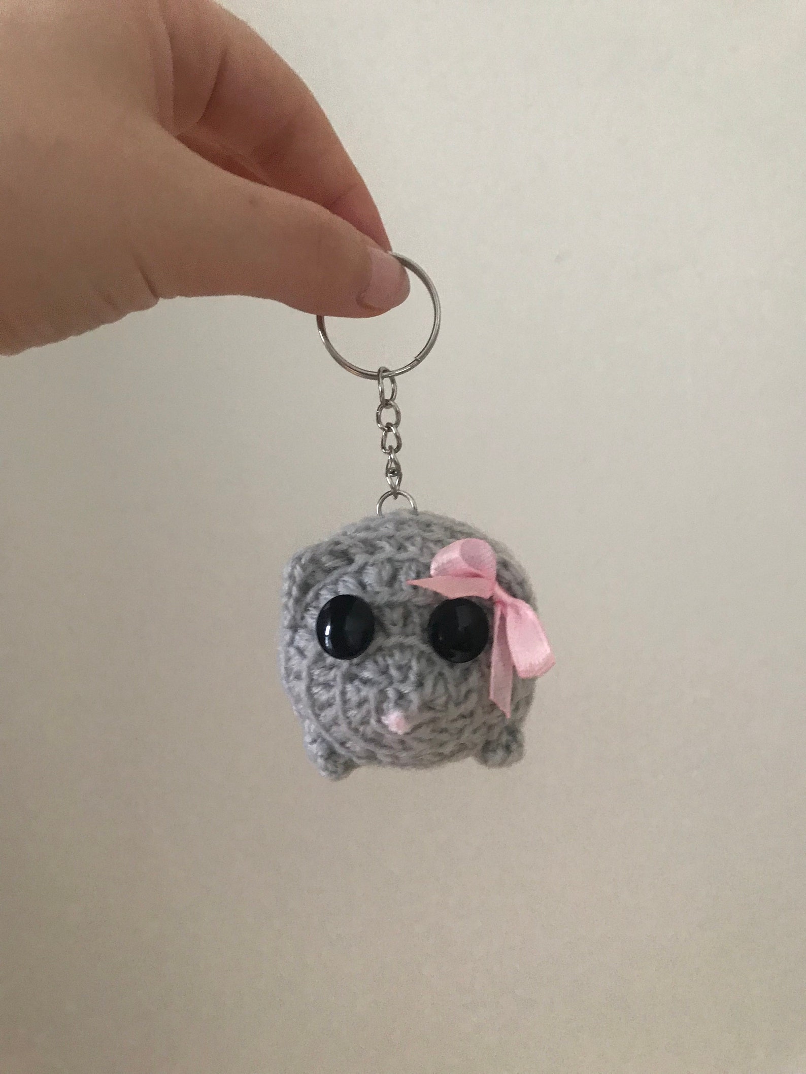 Sad Hamster Meme Crochet Viral Tiktok Hamster Keychain Amigurumi - Etsy