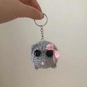 Sad Hamster Meme Crochet Viral Tiktok Hamster Keychain Amigurumi - Etsy