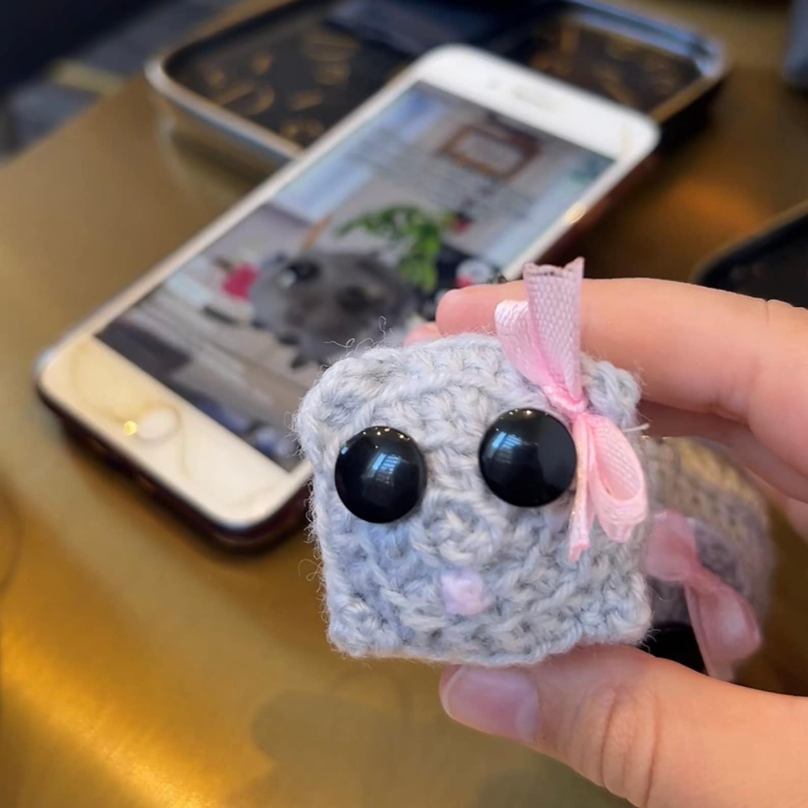 Sad Hamster Meme Crochet Viral Tiktok Hamster Keychain Amigurumi - Etsy