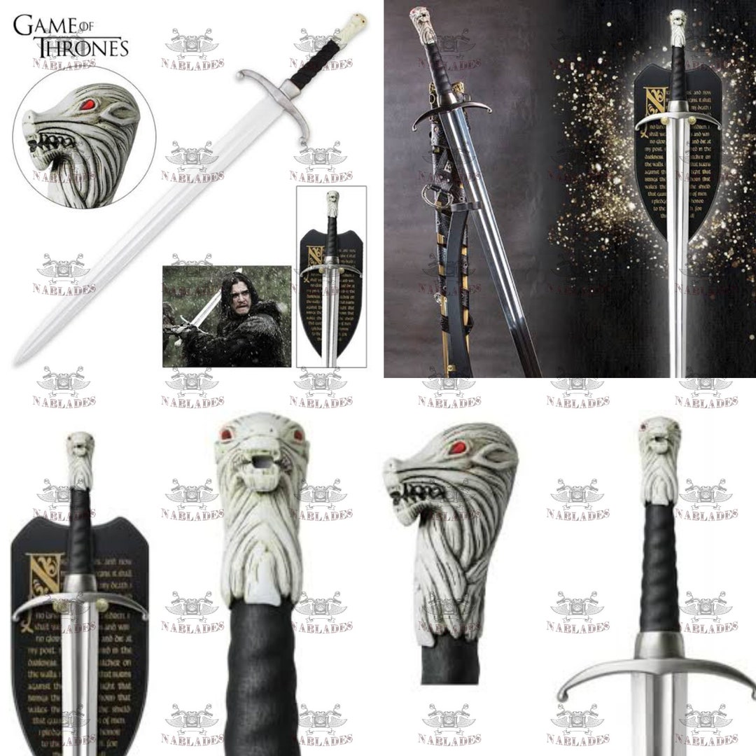 Game of Thrones Jon Snow's Sword Long Claw Custom Engraved Sword Movie ...