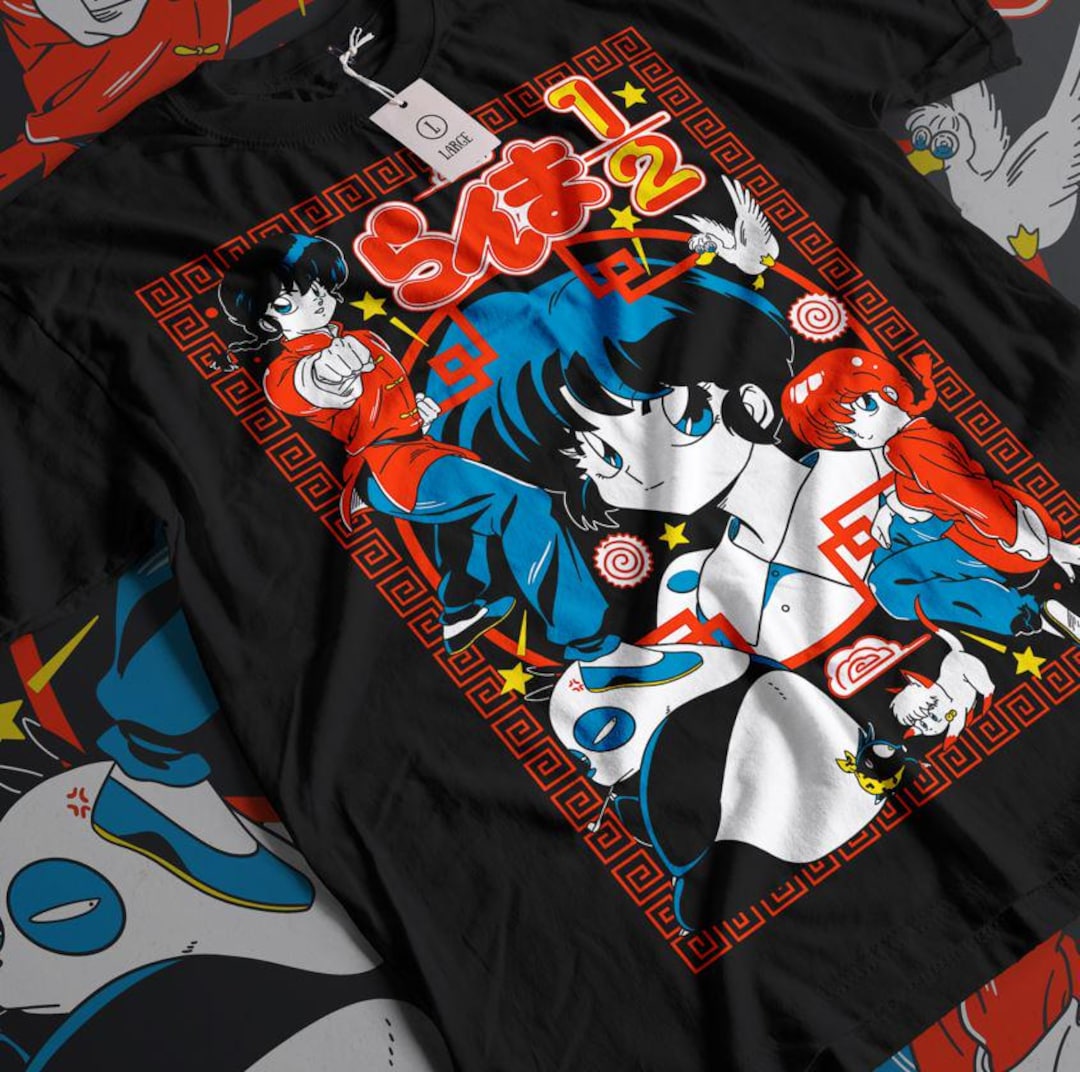 Unisex Ranma Saotome Anime T-shirt, Genma Panda Manga Shirt - Etsy