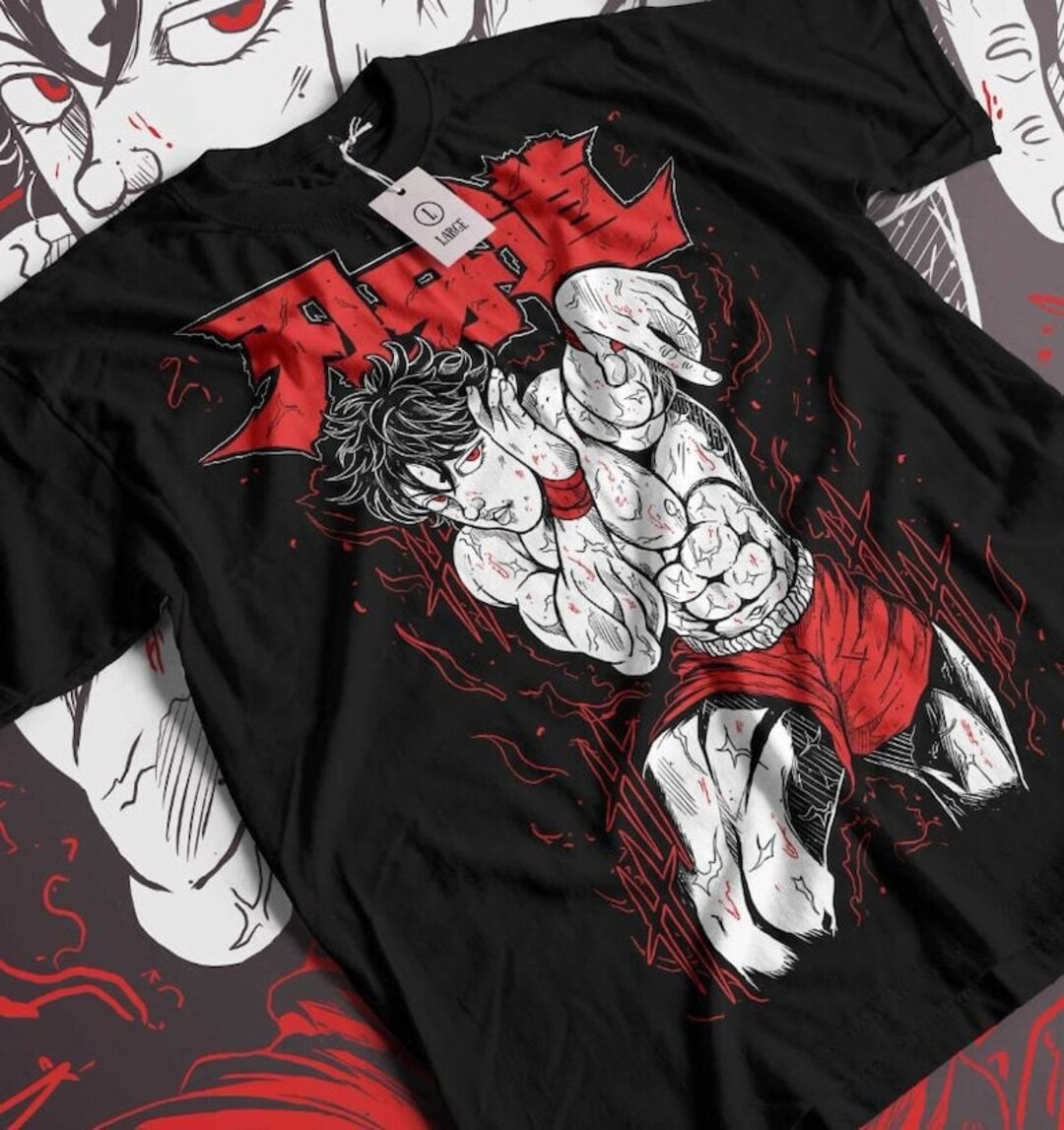 Baki T-shirt, Baki Hanma T-shirt, Baki the Grappler T-shirt, Yujiro ...
