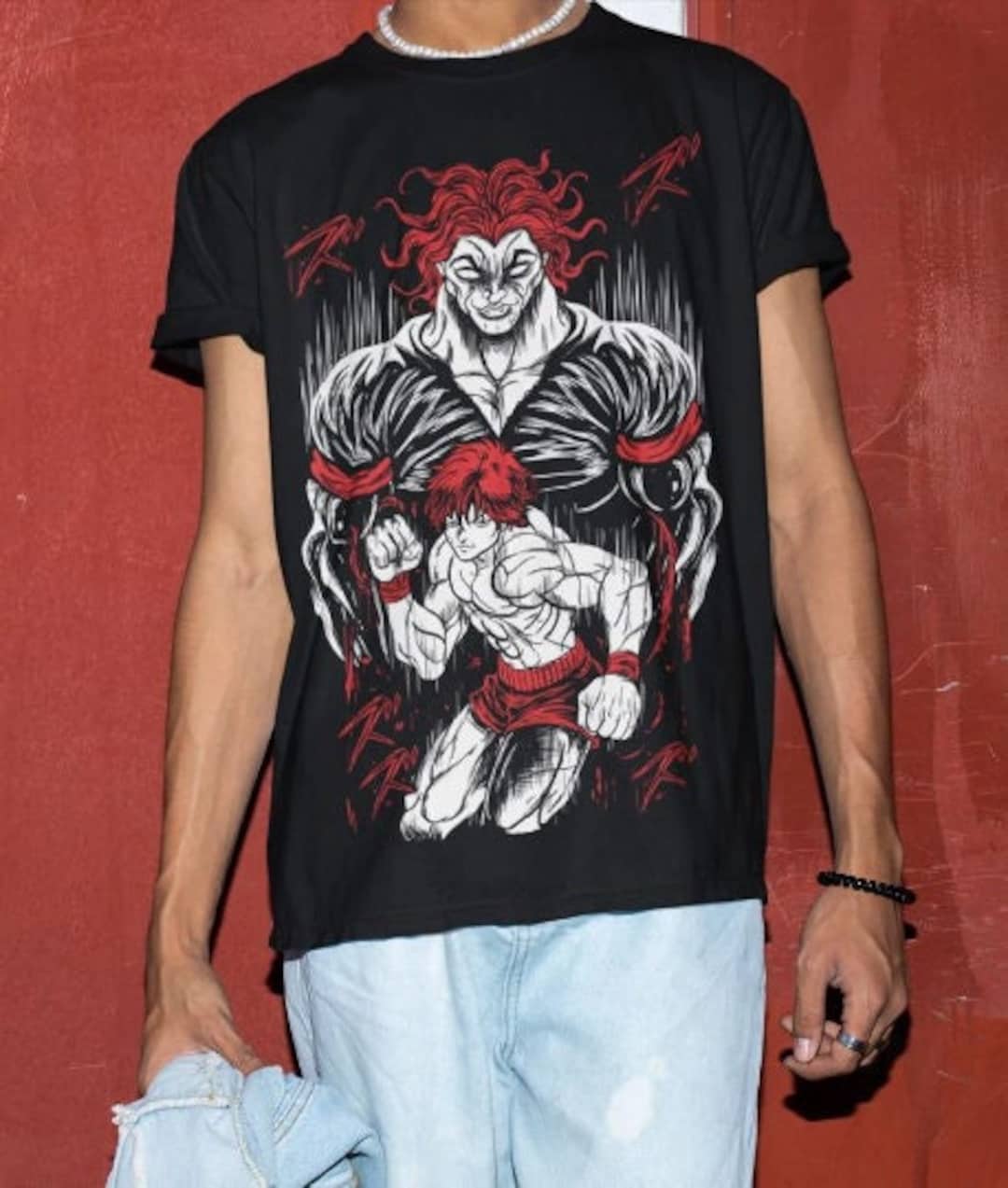 Baki T-shirt, Baki Hanma T-shirt, Baki the Grappler T-shirt, Yujiro ...