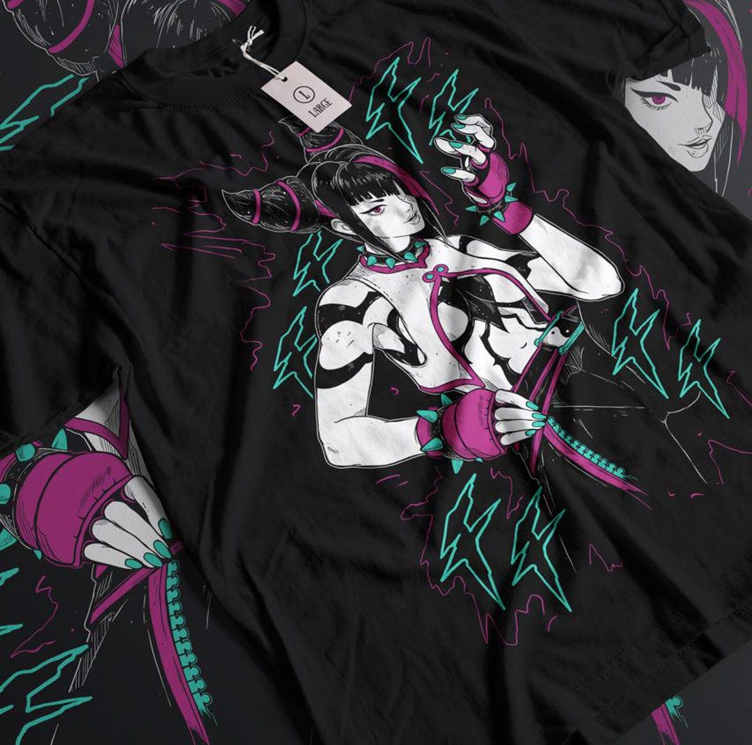 Unisex Juri SF2 Retro Gaming T-shirt, Vintage Anime Waifu Shirt - Etsy