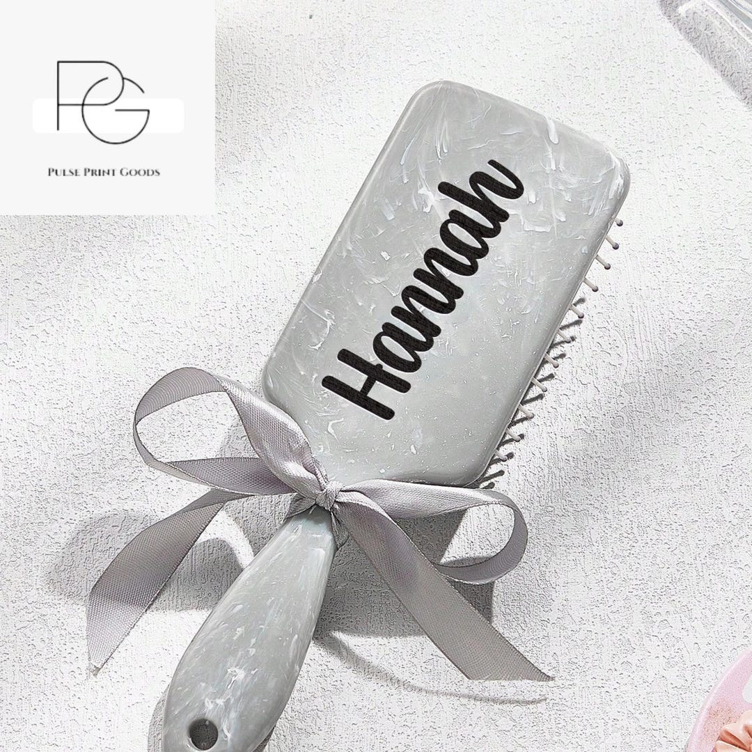 Personalized Wooden Hairbrush - Custom Engraved Gift - Perfect for Any ...